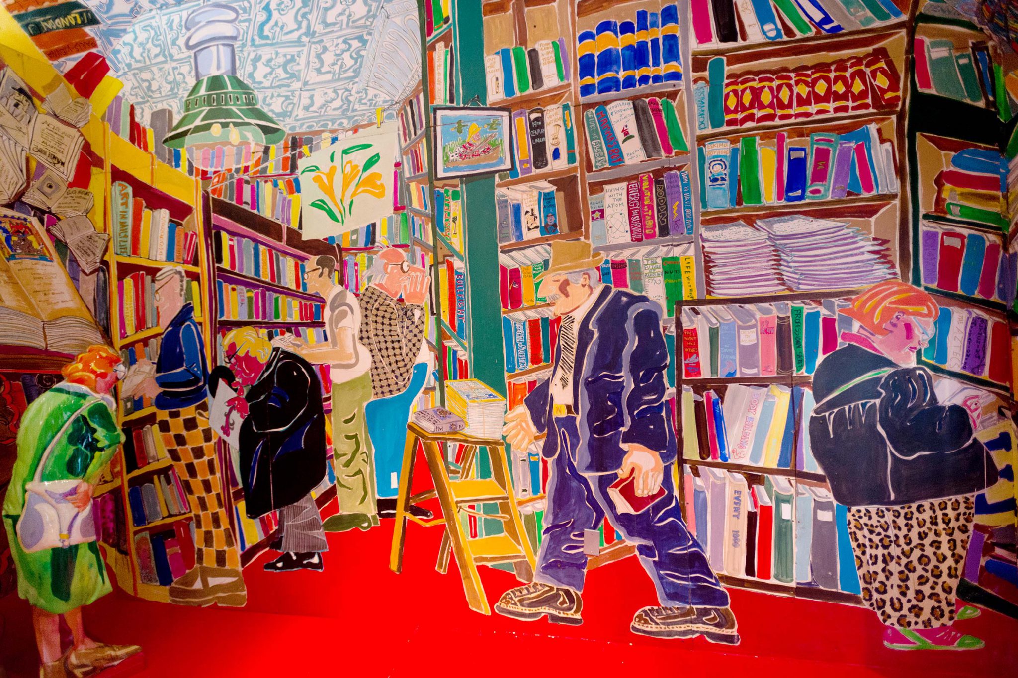 Red Grooms’ The Bookstore | Hudson River Museum